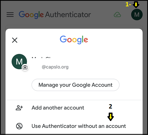 Preventing Your Google Authenticator Codes From Disappearing – CAPSLO ...